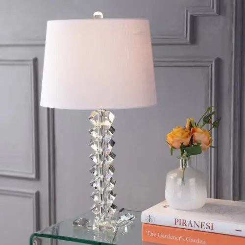JONATHAN Y Julia Crystal Led Table Lamp
