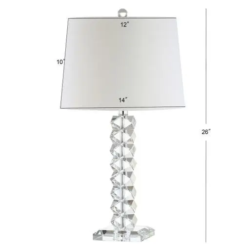 JONATHAN Y Julia Crystal Led Table Lamp