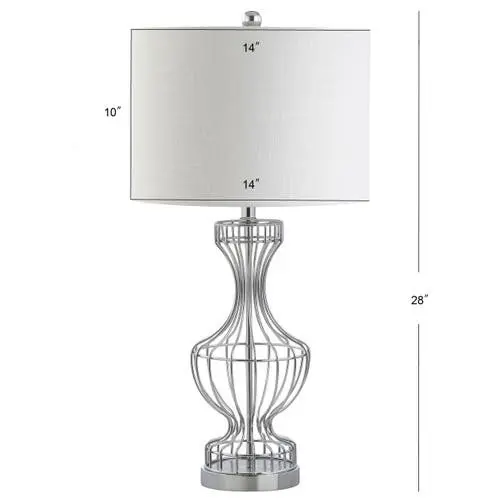 JONATHAN Y Honore Metal Wire Frame Led Table Lamp