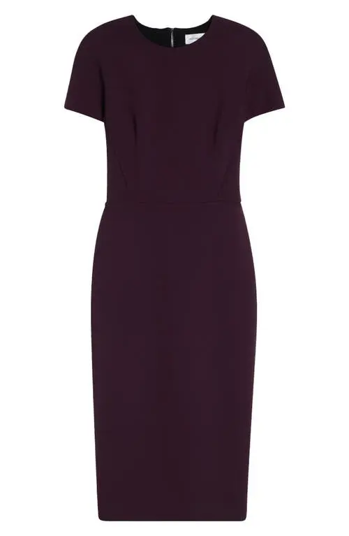 Victoria Beckham Stretch Crepe Sheath Dress - Fig