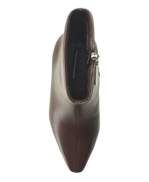 French Connection Alex Kitten Heel Ankle Boot - Chocolate