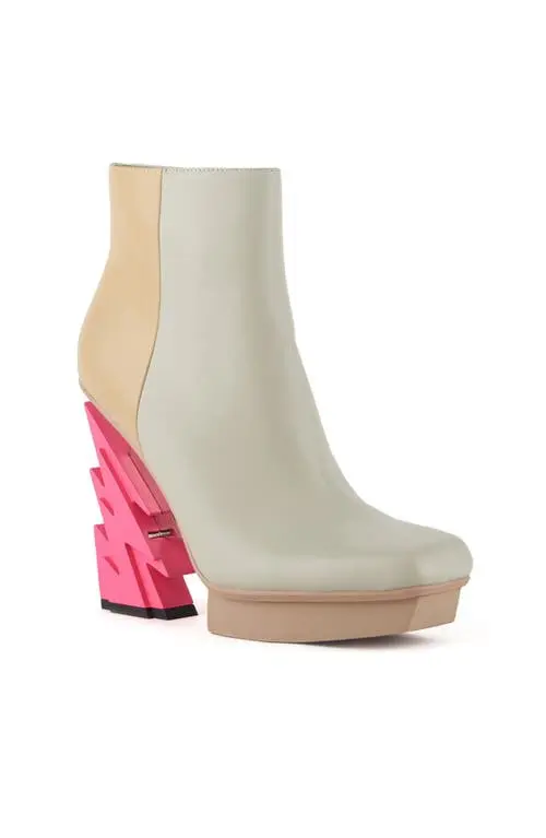 United Nude Glam Square Boot - Chalk