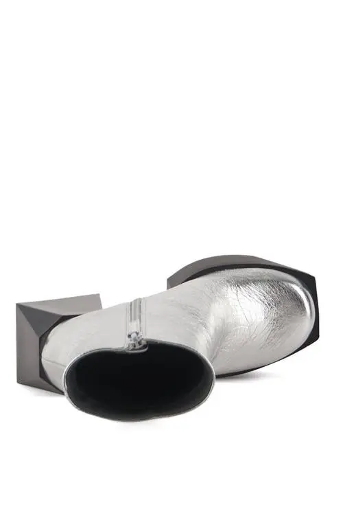 United Nude Stage Platform Boots - Silver