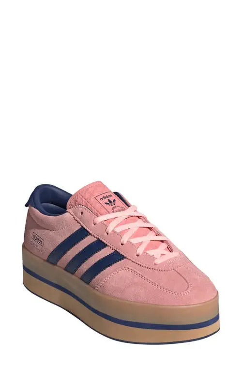 Adidas Gazelle Stack Platform Sneaker - Pink/victory Blue/gum