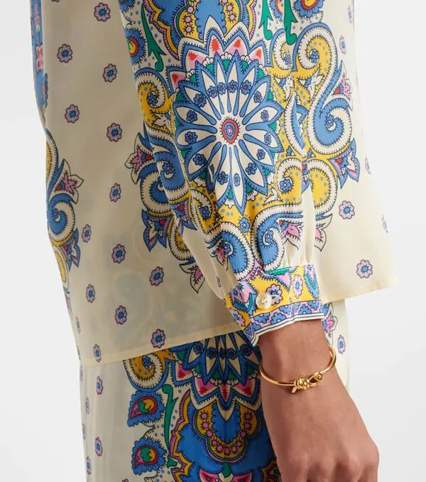 Etro Printed Silk Shirt