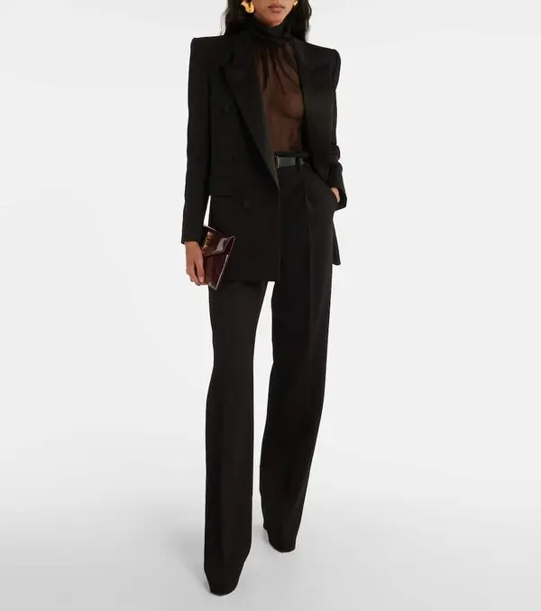 Saint Laurent Wool Tuxedo Pants