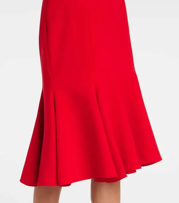 Carolina Herrera Crepe Midi Dress
