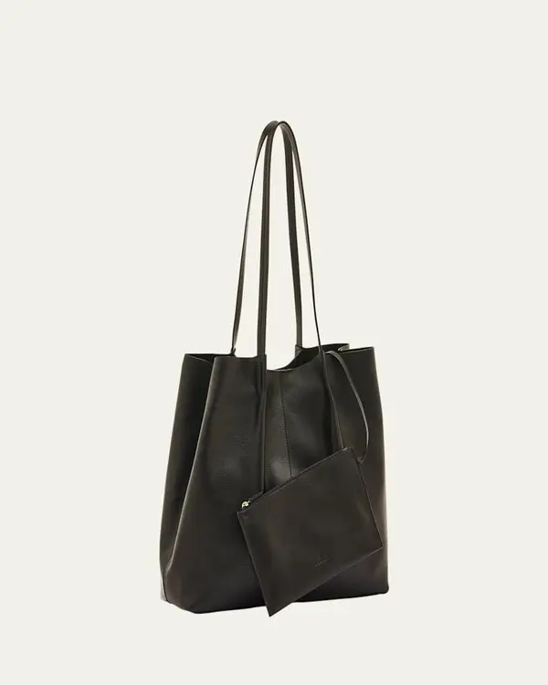 Il Bisonte Nina Pleated Leather Tote Bag