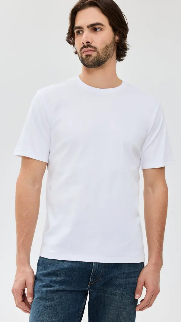 Rag & Bone Pima Interlock Tee - White