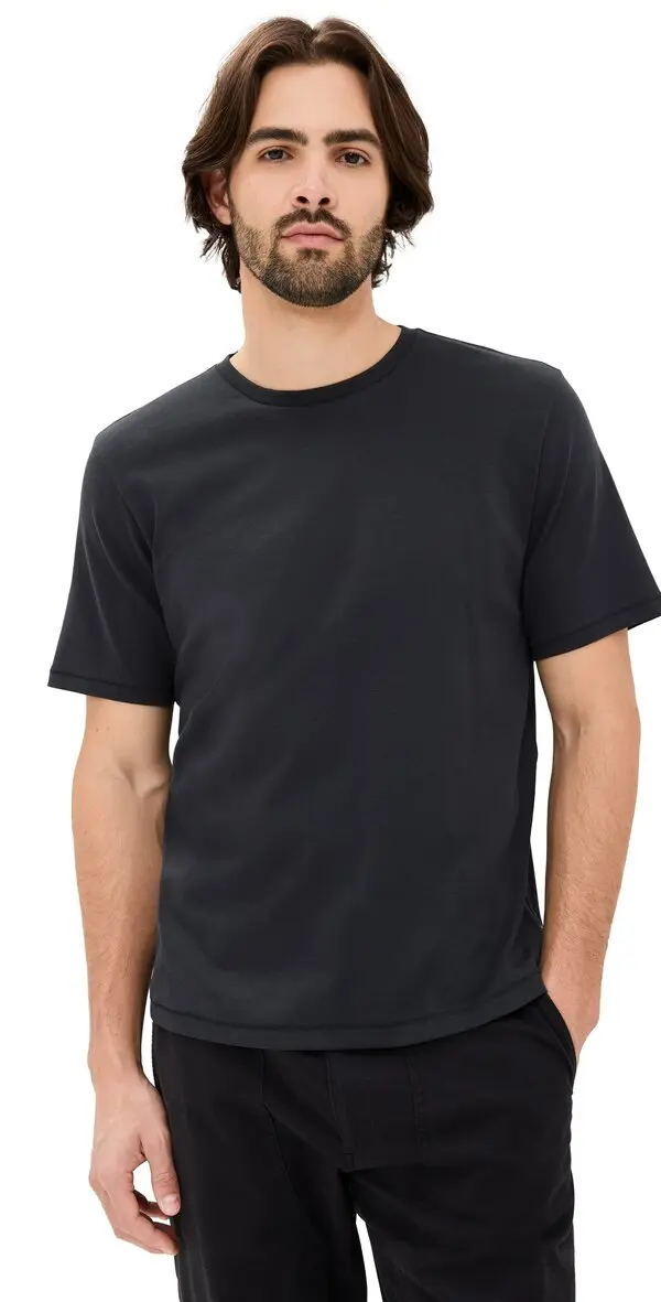 Rag & Bone Pima Interlock Tee - Black