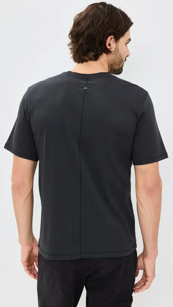 Rag & Bone Pima Interlock Tee - Black