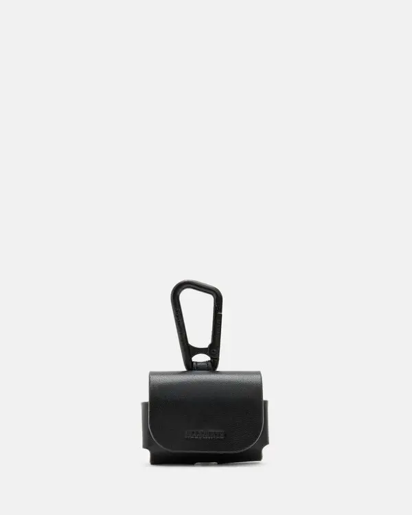 ALLSAINTS Airpod Leather Case - Black