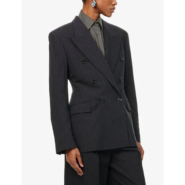 Acne Studios Juvel Double-breasted Pinstripe Blazer