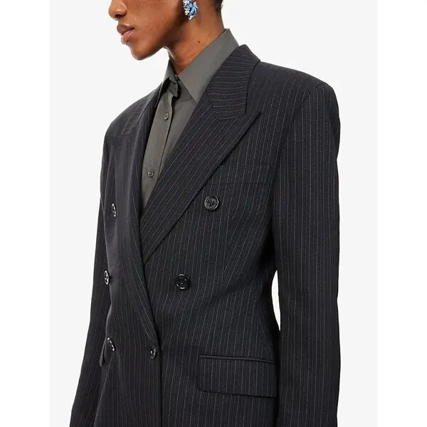 Acne Studios Juvel Double-breasted Pinstripe Blazer