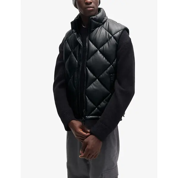 Hugo Funnel-neck Quilted Shell Gilet