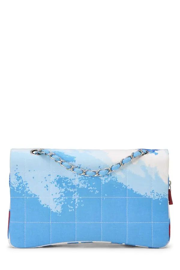 Chanel Canvas Surf Line Flap Bag Medium