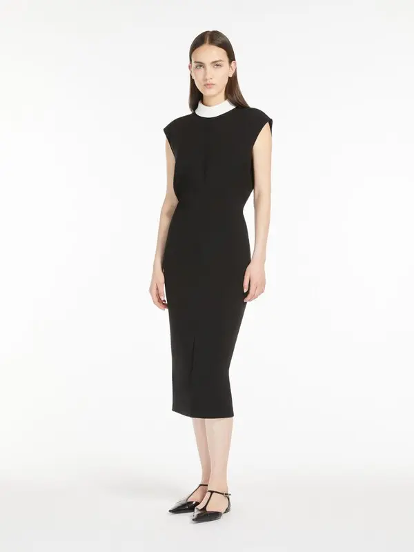 knee length dresses for ladies Golden Hourglass Midi Dress Gold Black / Medium