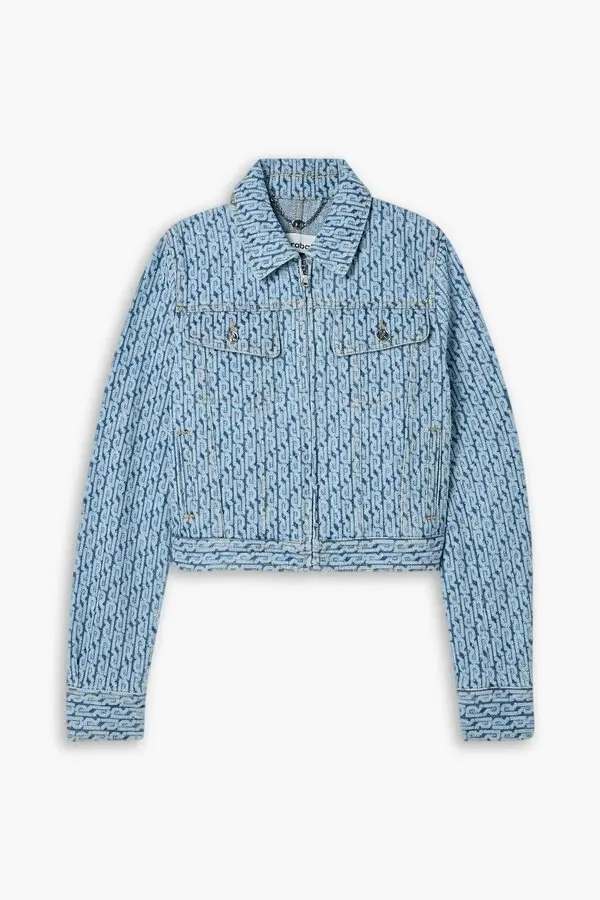 Rabanne Denim Jacquard Jacket