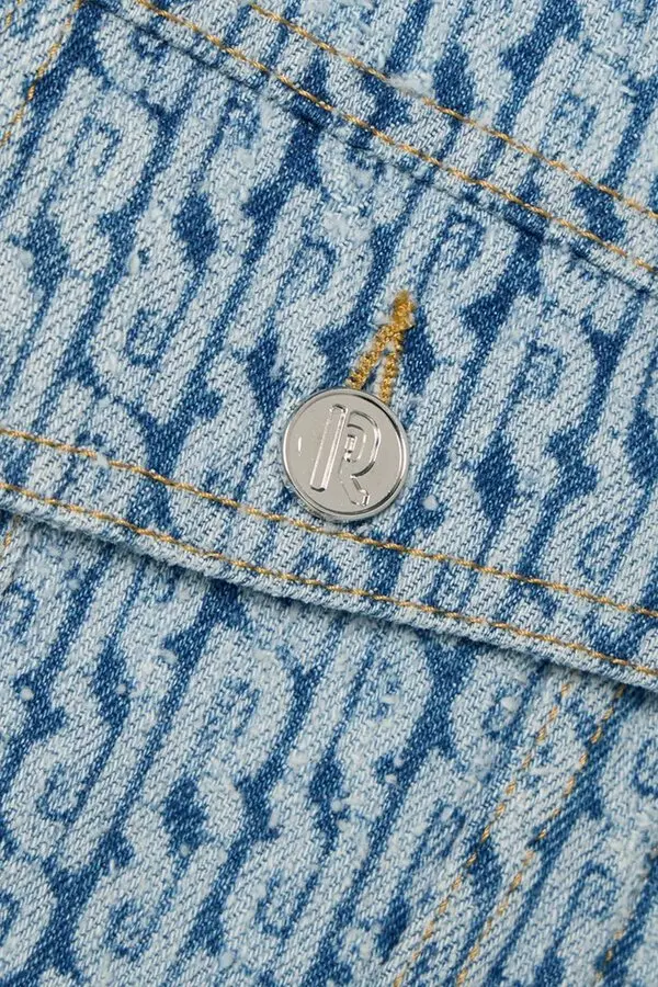 Rabanne Denim Jacquard Jacket