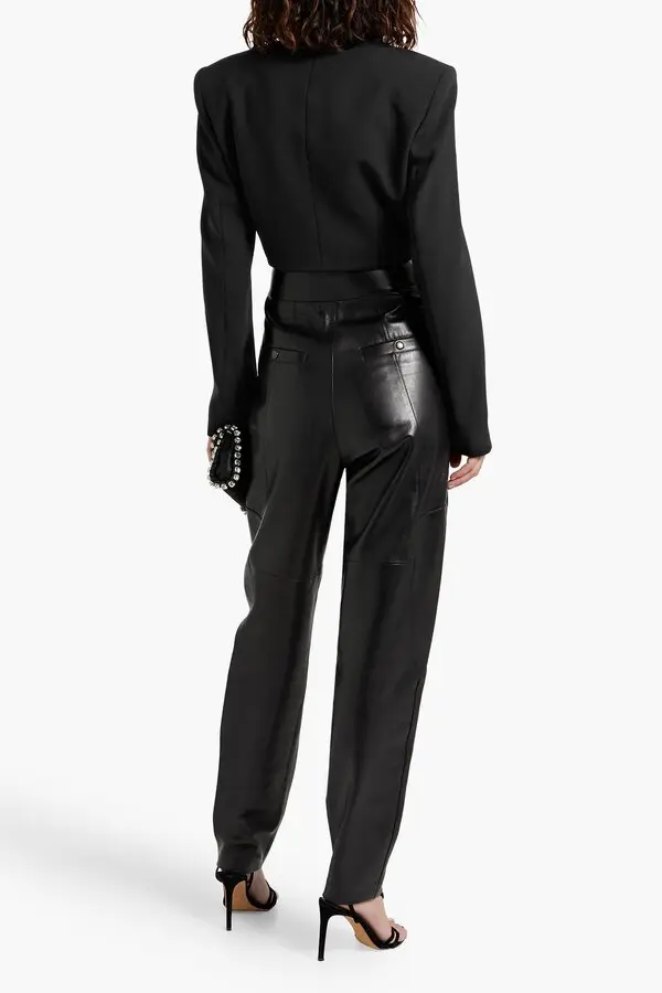 Magda Butrym Cropped Cutout Wool-blend Crepe Jacket