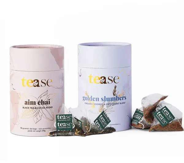 TEASE TEA Aim Chai & Golden Slumbers Blend 30 Servings - One-color