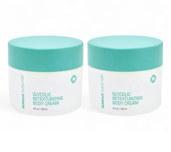 SERIOUS SKINCARE Glycolic Retexturing Body Crea 8oz Twin Pack - One-color