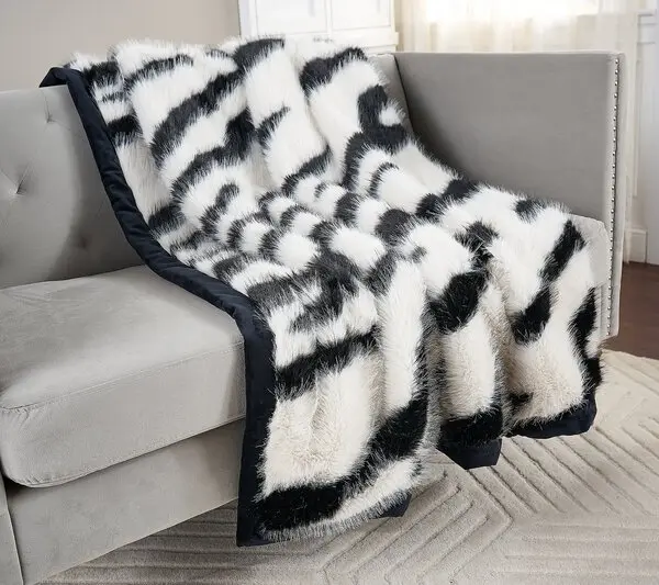Dennis Basso Hotel Du Cobb Polo Club Luxe Faux Fur Throw By - One-color
