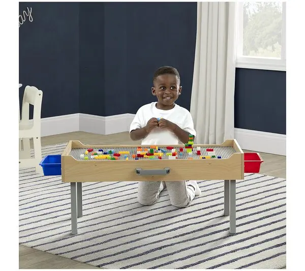 DELTA CHILDREN Play N Store Building Bricks Pla Table