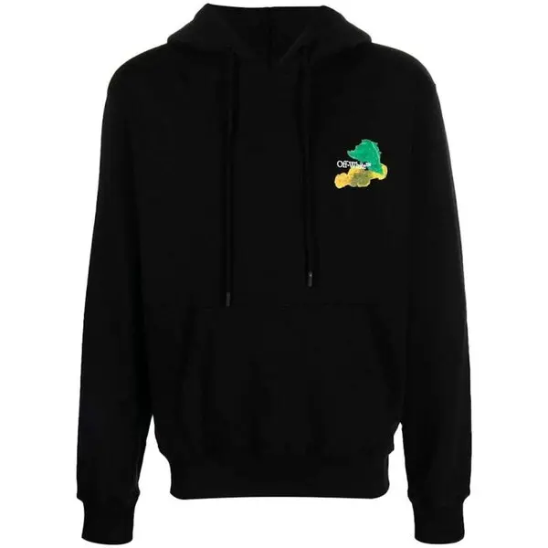 Off-White Brush Arr Slim Hoodie - Black