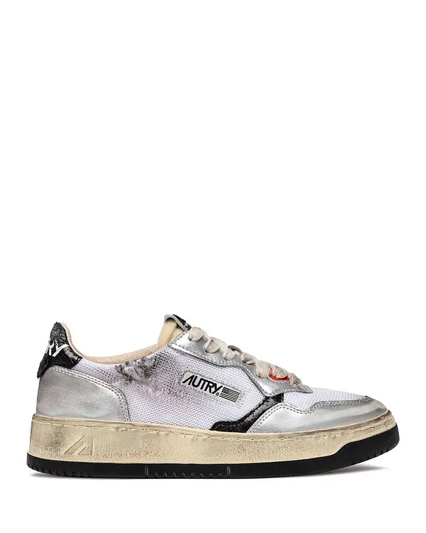AUTRY Sup Vint Low Top Sneakers - Silver/white