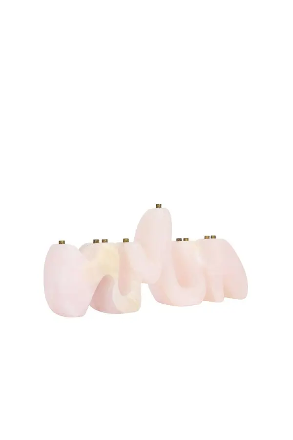 HANNAH POLSKIN Limited Edition Menorah In Rose