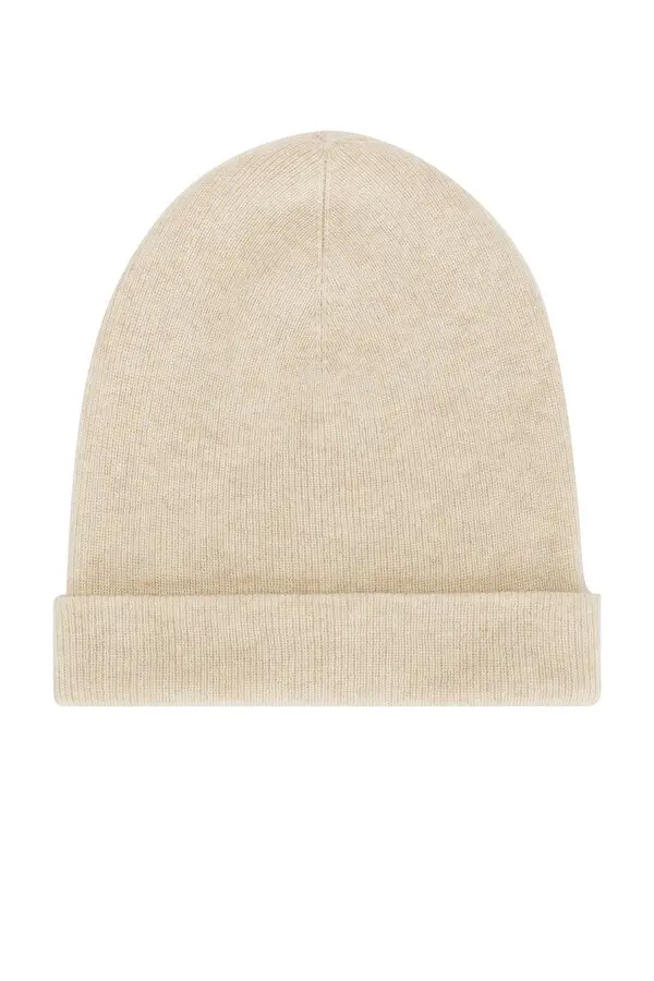 Eterne Levi Cashmere Beanie - Oatmeal