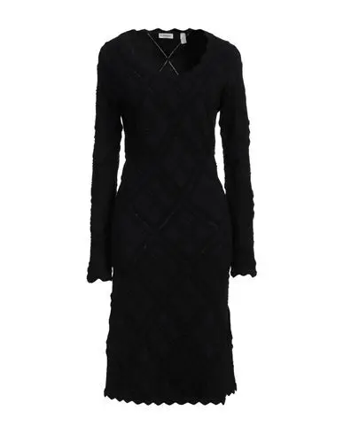 black strapless knit dress Solaris Strapless Contrast Knit Maxi Dress main image 1