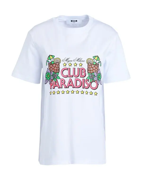 MSGM Printed T-shirt - White
