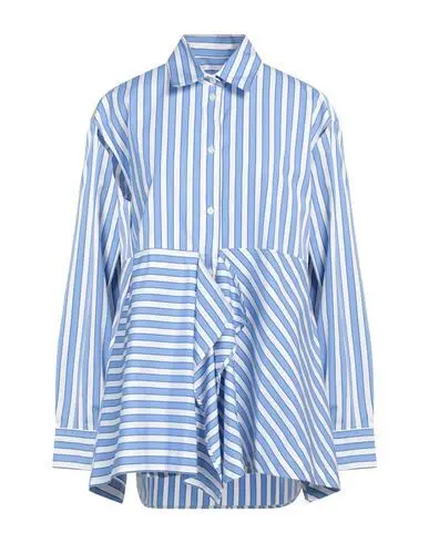 JW Anderson Ruched Striped Shirt - Blue