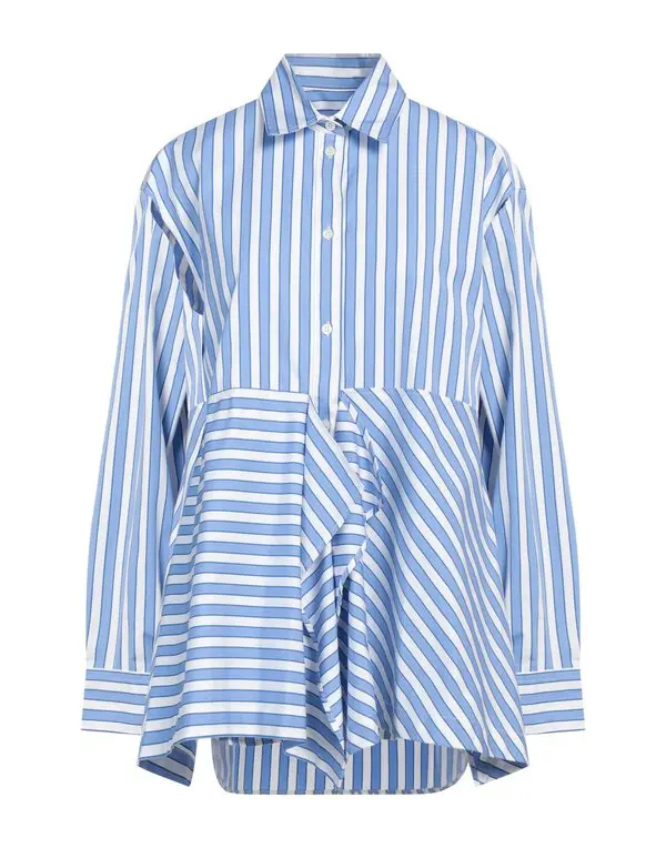 JW Anderson Ruched Striped Shirt - Blue