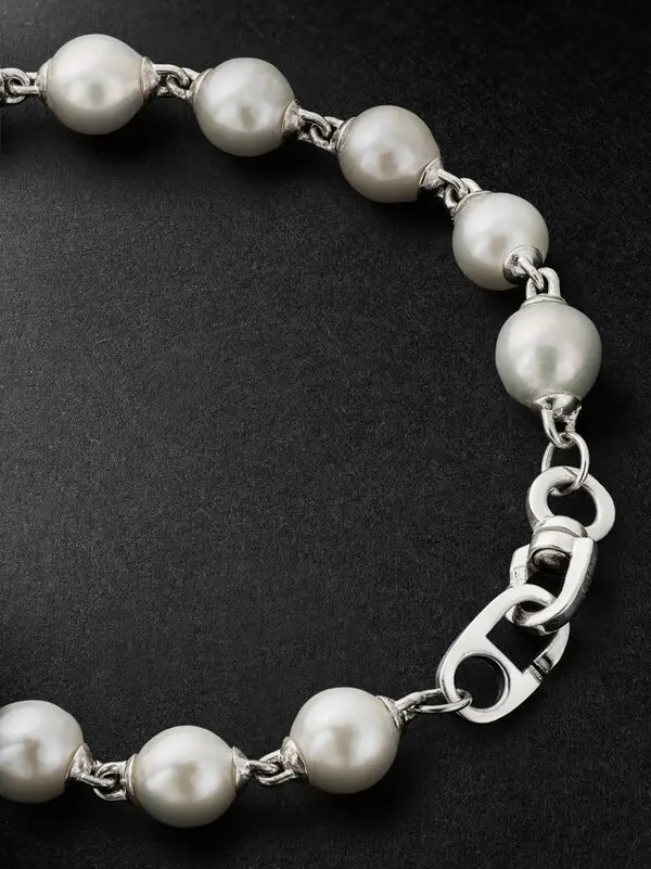 MAOR M. Cohen Consi Sterling And Pearl Bracelet
