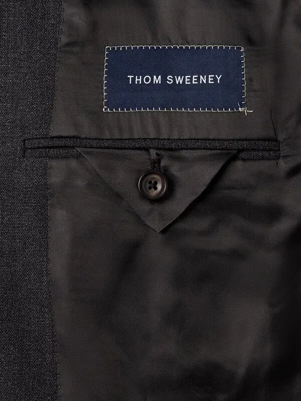 Thom Sweeney Slim-fit Double-breasted Wool Blazer