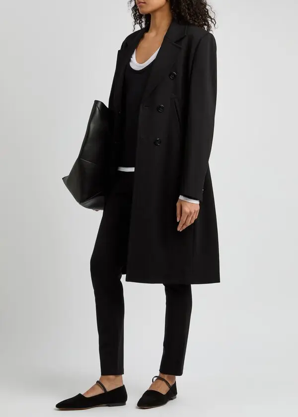 Dorothee Schumacher Double-breasted Jersey Coat