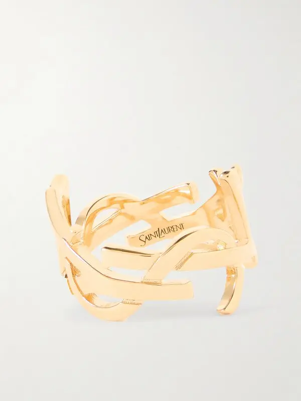 Saint Laurent Tone Ring - Gold