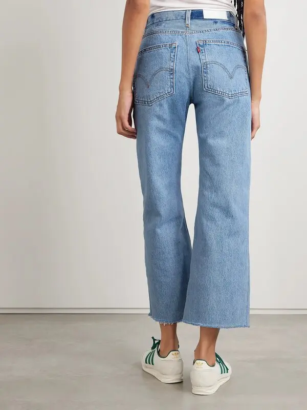RE/DONE Levi's High-rise Wide-leg Jeans
