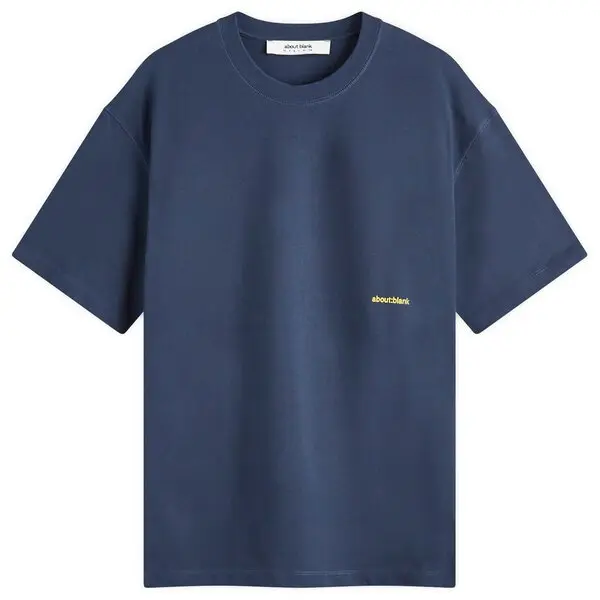 ABOUT:BLANK Registered T-shirt - Navy/yellow