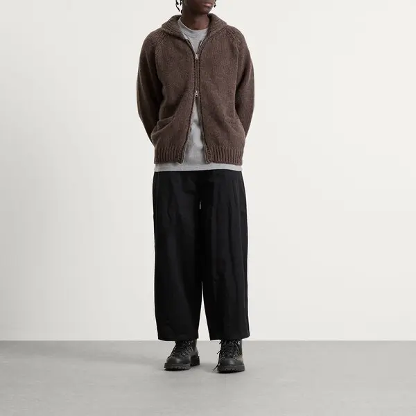 FRIZMWORKS Cowichan Zip Up Cardigan - Sephia