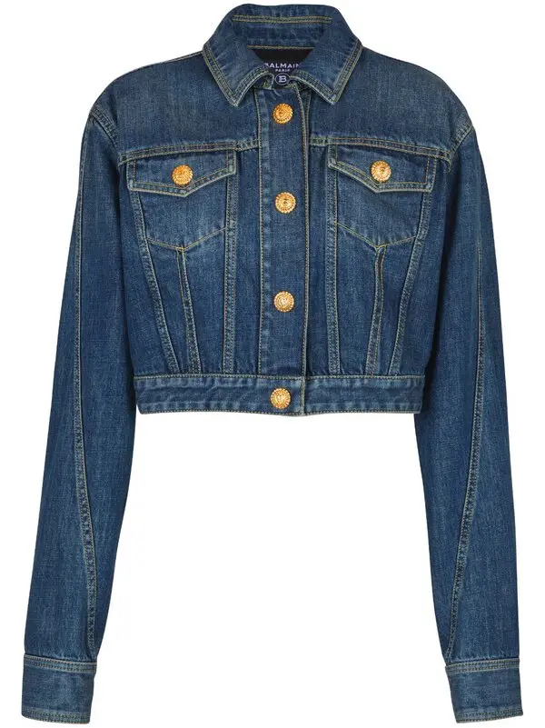 Balmain Denim Trucker Jacket - Blue