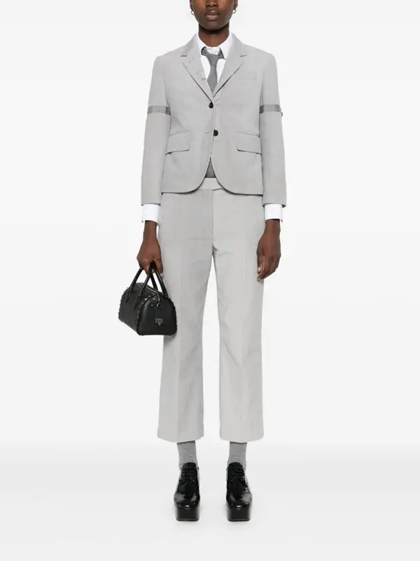 Thom Browne Corduroy Single-breasted Blazer - Grey
