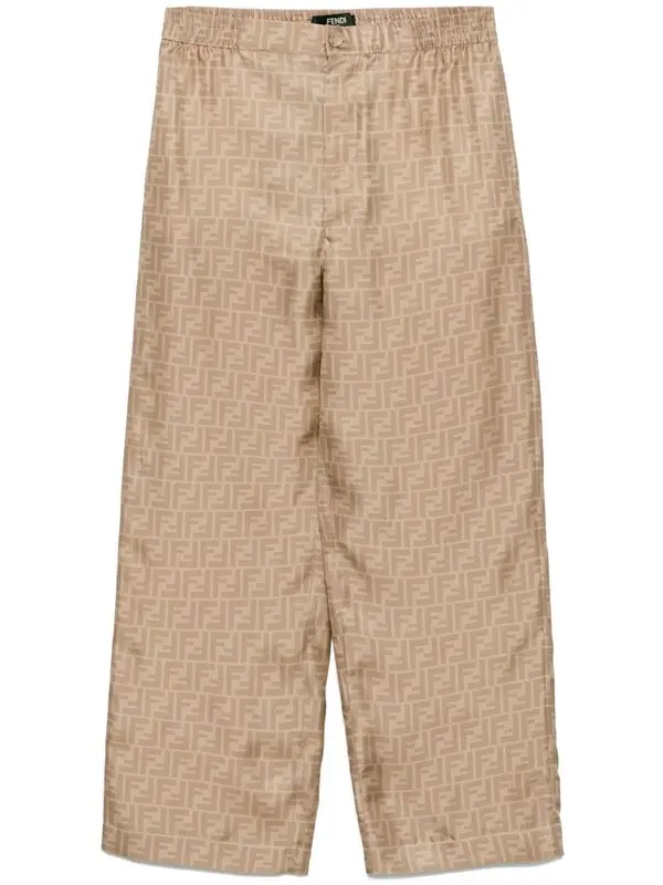 Fendi Ff Silk Trousers