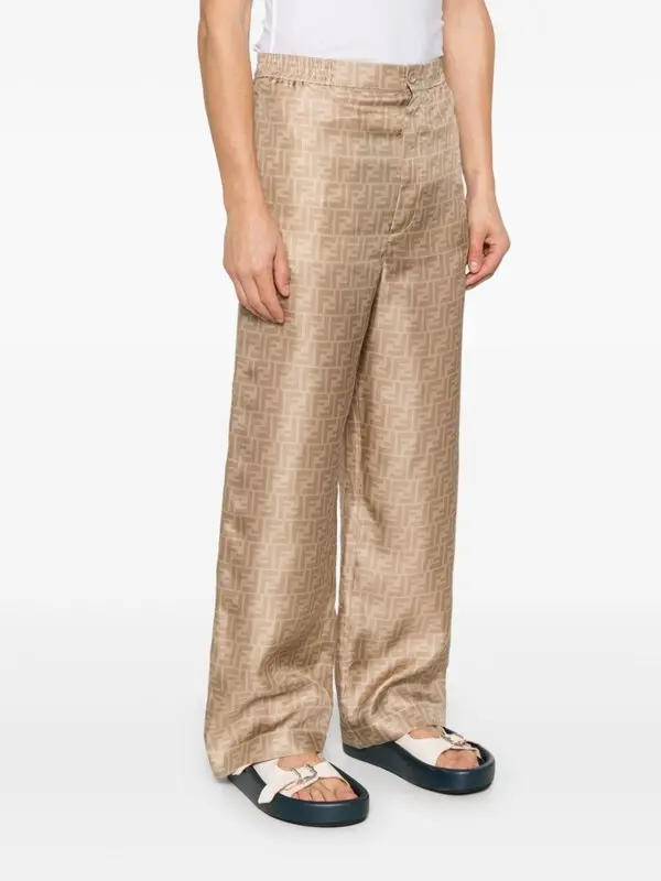 Fendi Ff Silk Trousers