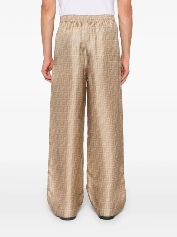 Fendi Ff Silk Trousers
