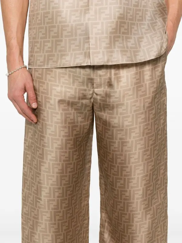 Fendi Ff Silk Trousers