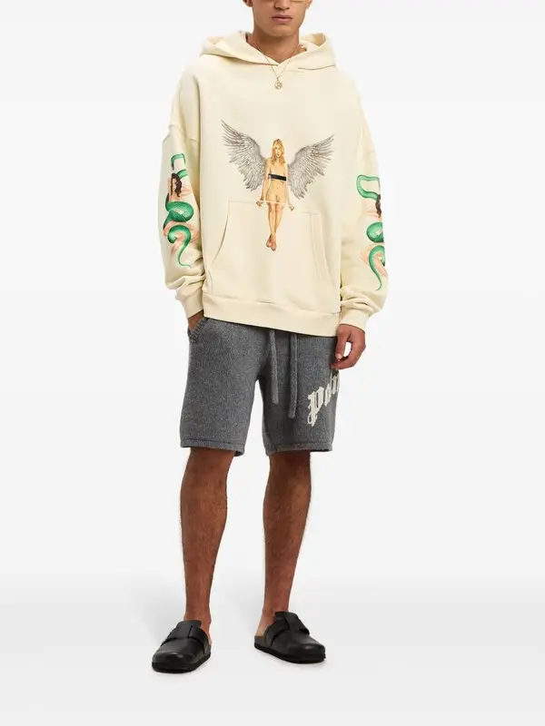 Palm Angels Logo Knitted Shorts
